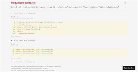 ecsy particle from github codesandbox
