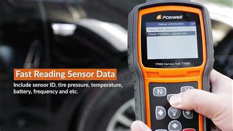 foxwell t1000 tpms sensor programming activation for 315mhz 433mhz