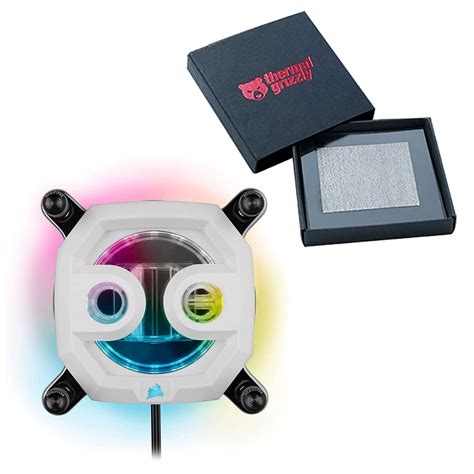 Corsair Hydro X Series Xc7 Rgb Pro Cpu Water Block With Thermal Grizzly Kryosheet 33x33mm For