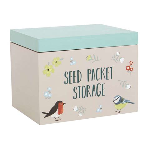 Seed Packet Storage Box Birds Design Slight Seconds E Pots