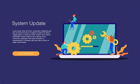 Premium Vector System Update Vector Illustration Concept Isolated