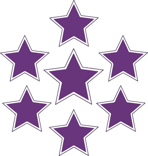 Purple Stars Set 54636636 Vector Art At Vecteezy