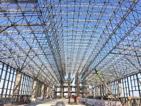 Steel Grid Structure Grid Structure For Hangars Stadiums
