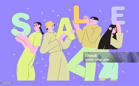 특별 제안 프로모션 큰 계절 판매 또는 배너 웹 또는 랜딩 페이지에 대한 할인 벡터 캐릭터 일러스트레이션 개념 남자와 여자는 큰