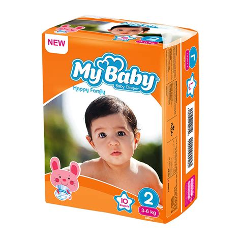 پوشک مای بیبی 10 عددی سایز 2