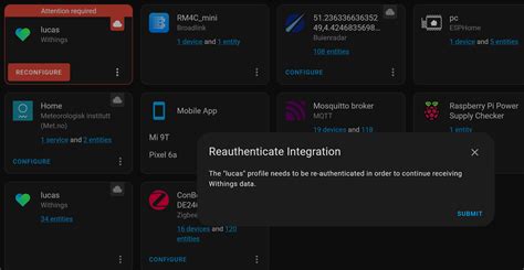 Reconfigure Error 500 · Issue 89324 · Home Assistantcore · Github