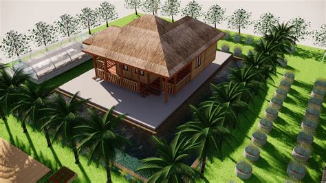 ออกแบบบ้านสวนเกษตร ทำแบบก่อสร้าง Bim As Built Boq