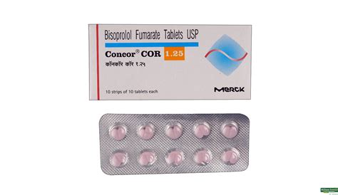 Buy Concor Cor 125mg 10 Tablets Online At Best Prices Wellness Forever