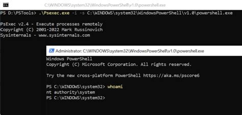 Run PowerShell As System ShellGeek
