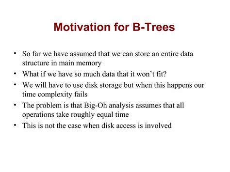 B Trees In Data Structure Ppt