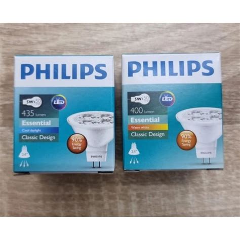 Jual Lampu Halogen Philips V Watt W Cahaya Putih Dan Kuning K Harga Perbiji Shopee