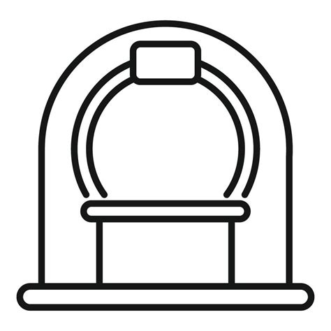Mri Scan Device Icon Outline Vector Clinic Patient Examination