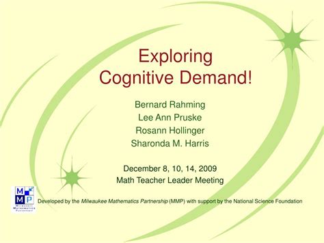 Ppt Exploring Cognitive Demand Powerpoint Presentation Free