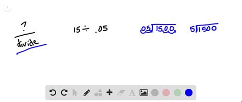 Solved Divide 0 05 ÷0 03