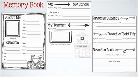 Memory Book Templates