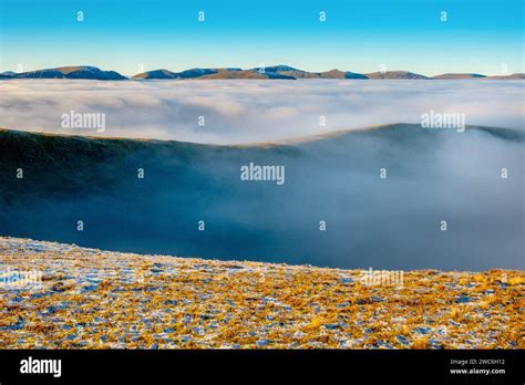 a cloud inversion temperature inversion in the lake district national