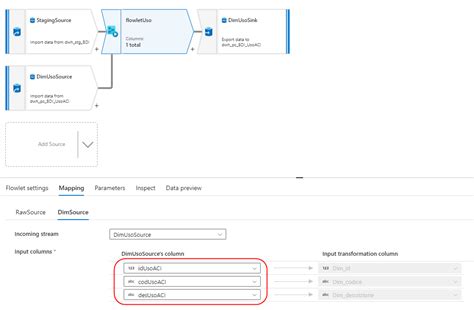 Azure Data Factory Flowlet Mapping Lost Microsoft Qanda