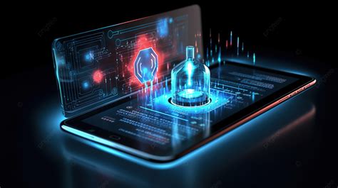 태블릿으로 해킹된 시스템을 묘사하는 3d 렌더링 디지털 배경 사이버 공격 해커 해킹 마구 자르기 배경 일러스트 및 사진 무료 다운로드 Pngtree