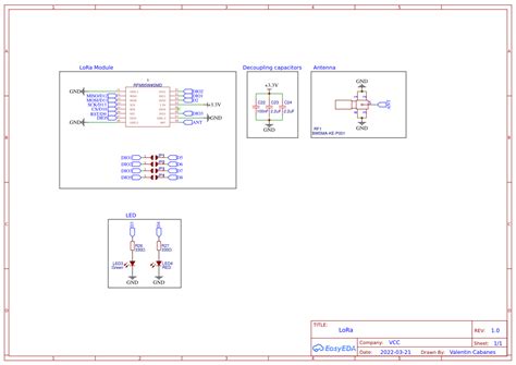LoRa Node SMA OSHWLab