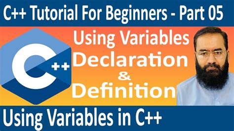 variable declaration and definition in c c variable types c programming tutorial part