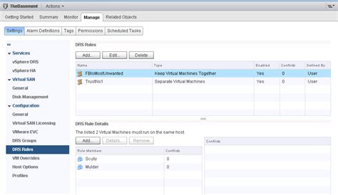 VCAPorBUST Objective Implement And Manage Host Clusters DRS VMiss Net