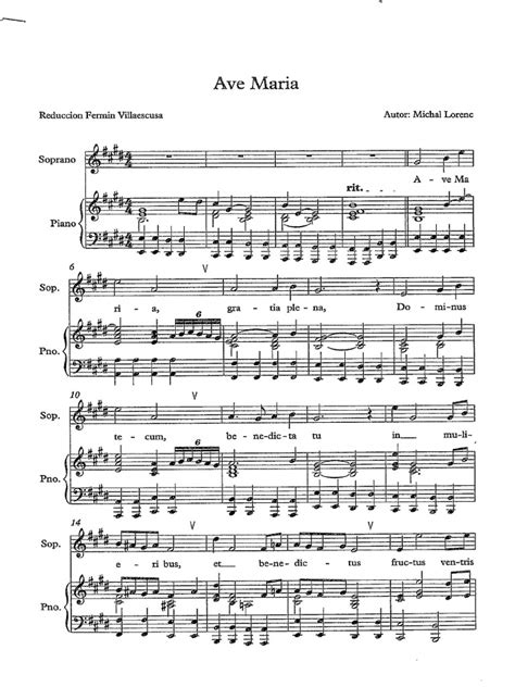 Ave Maria Lorenc Pdf