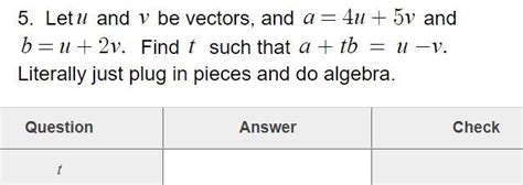 solved 5 let u and v be vectors and a 4u 5v and b u 2v