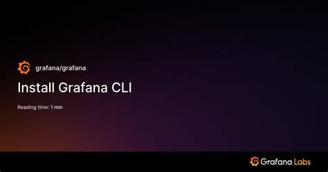 Install Grafana Cli Grafana Documentation