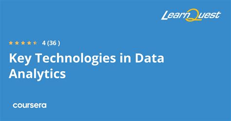 key technologies in data analytics specialization coursya