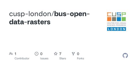 GitHub Cusp London Bus Open Data Rasters