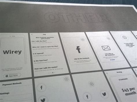 Wirey Mobile Wireframe Kit Wireframe Mobile Wireframe Kit Wireframe