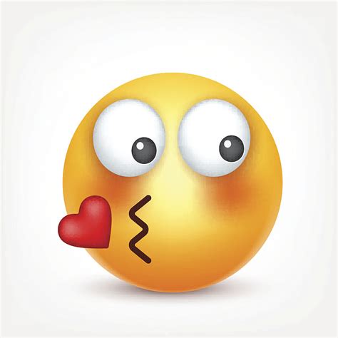 笑脸表情符号。黄脸带着情绪。面部表情。3 D现实emoji。有趣的卡通charactermood模板素材 稿定设计