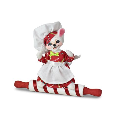 5in Rolling Pin Mouse Annalee Dolls