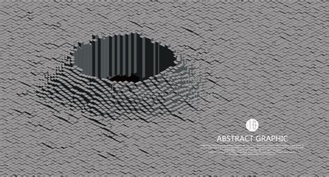 Matrix Of Countless Blocks Big Data The Concept Of Collapsecloud Computing Stock Vector
