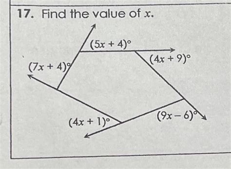 Solved Find the value of x x ܐ x x Chegg com