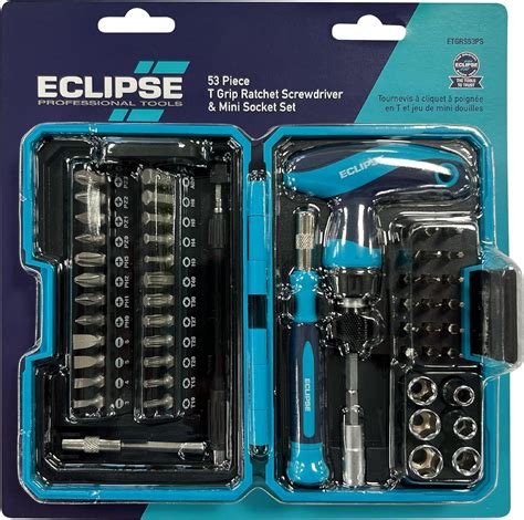 Eclipse Etgrs53ps 53 Piece T Grip Ratchet Screwdriver Socket And Bits