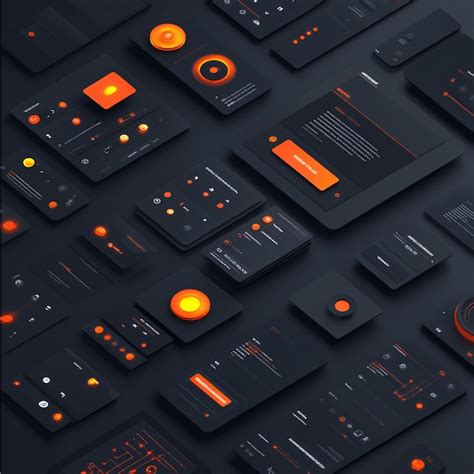 a modern ui toolkit with components like buttons cards and modals being