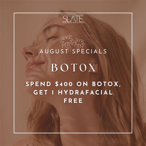 August Specials Slate Medspa