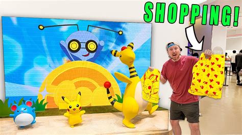 Shopping Spree At The New Pokemon Center Store In Tokyo Youtube