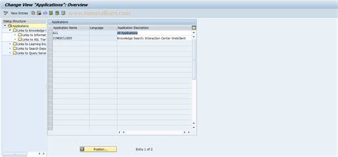 CRMC SAF ADV APP SAP Tcode SAF Customizing For Applications Transaction Code