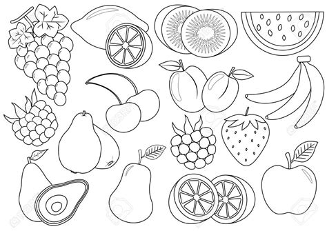 Разукрашки Фрукты Для Детей 6 7 Лет 70 фото