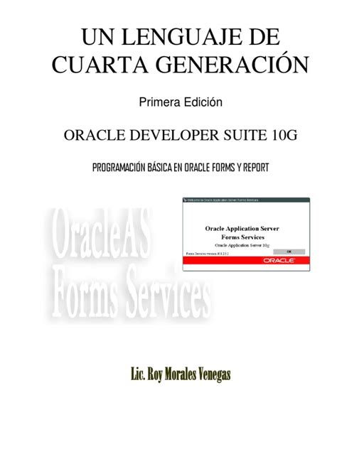 un lenguaje de cuarta generacion oracle pdf tabla base de datos