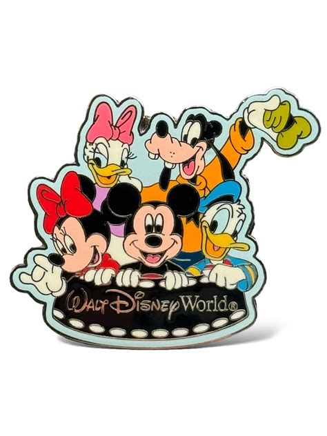 Wdw Fab 5 Mickey Minnie Donald Daisy And Goofy Pin