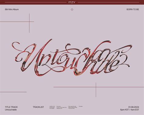ITZY Untouchable Typography Poster