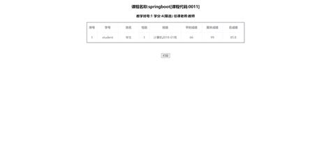 springboot vue的教务管理系统