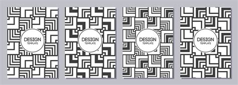 전단지 포스터 배너 플래 카드 브로셔 디자인 템플릿 장식 장식품 사각형 타일이있는 A6 크기 세트 개체 그룹에 대한 스톡 벡터