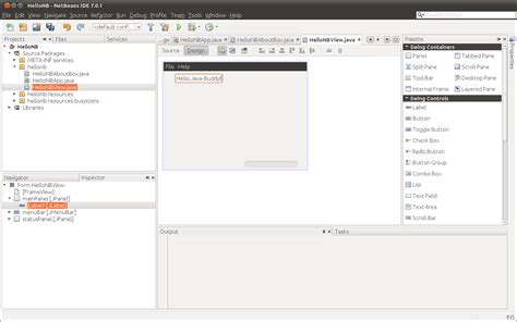 Java Buddy Hellonetbeans Create Java Desktop Application Using