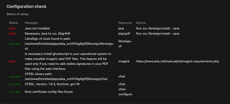 setup with nextcloud aio · issue 1409 · libresign libresign · github