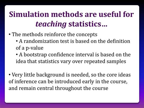 ppt using simulation methods to introduce inference powerpoint presentation id 1892669