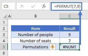 PERMUT Function Find Of Arrangements In Excel VBA G Sheets